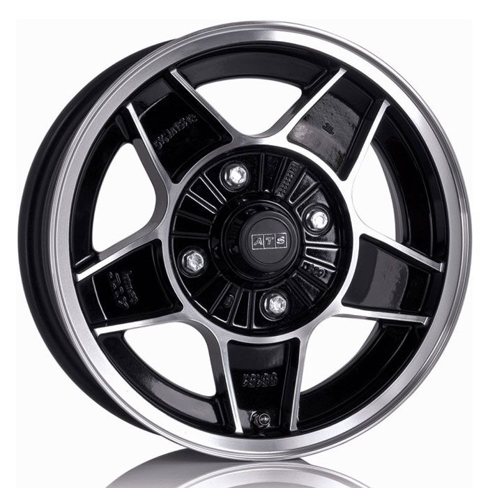 ATS Felge Classic 8,0x13 ET1 4x100 13 Zoll diamant-schwarz front & hor