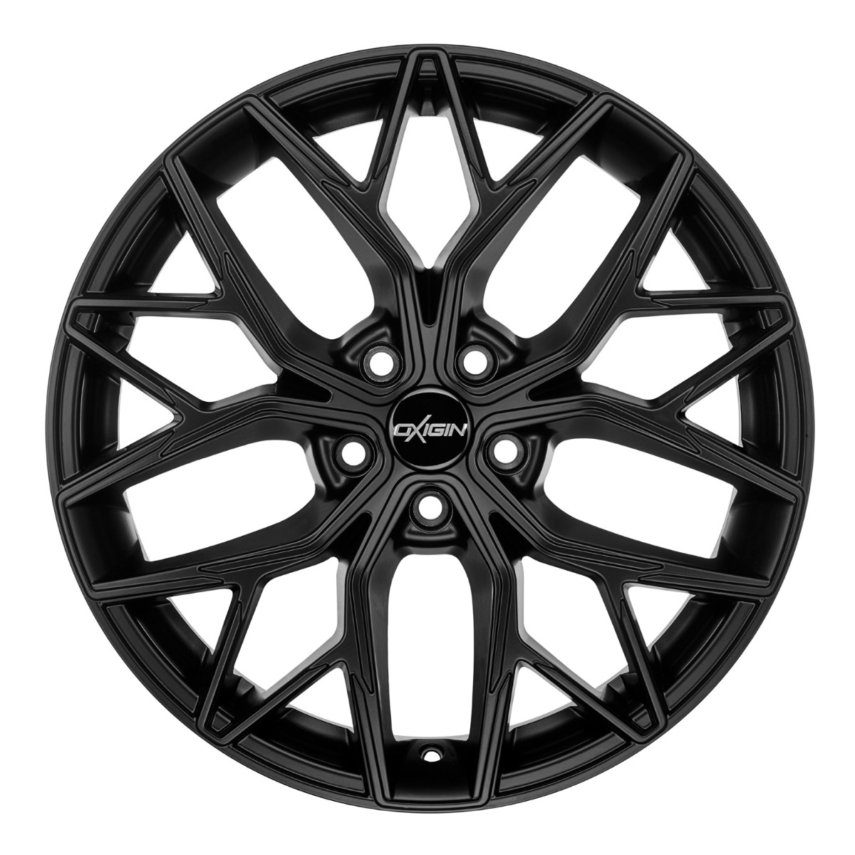 Oxigin 26 Oxid Y-Speichen Felge in black matt, red polish und black ...